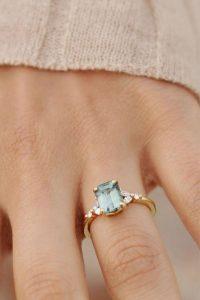 24 Gorgeous Colored Engagement Rings | Oh So Perfect Proposal