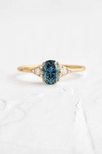 24 Gorgeous Colored Engagement Rings | Oh So Perfect Proposal