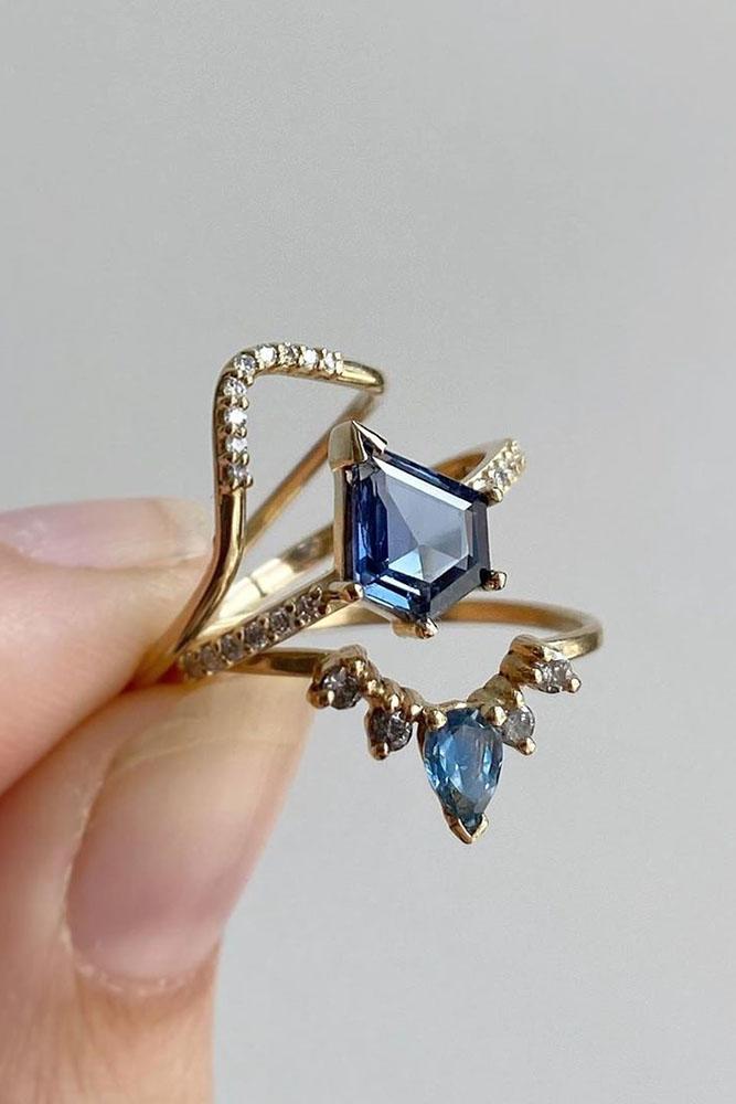 27 Magnificent Sapphire Engagement Rings | Oh So Perfect Proposal