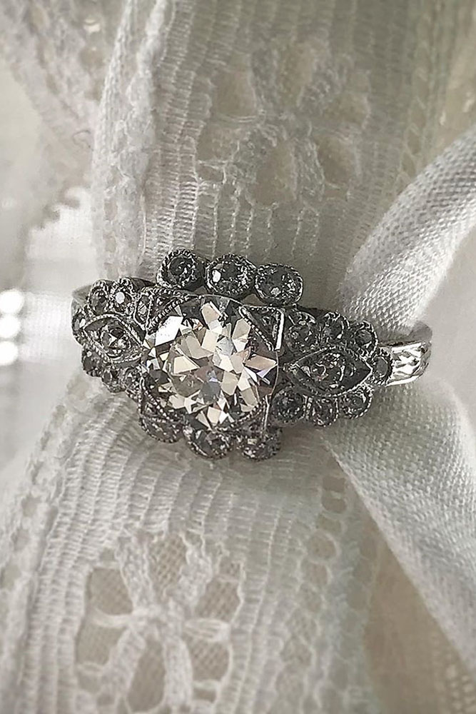 24 Sophisticated Vintage Engagement Rings To Prove Your Love | Oh So ...